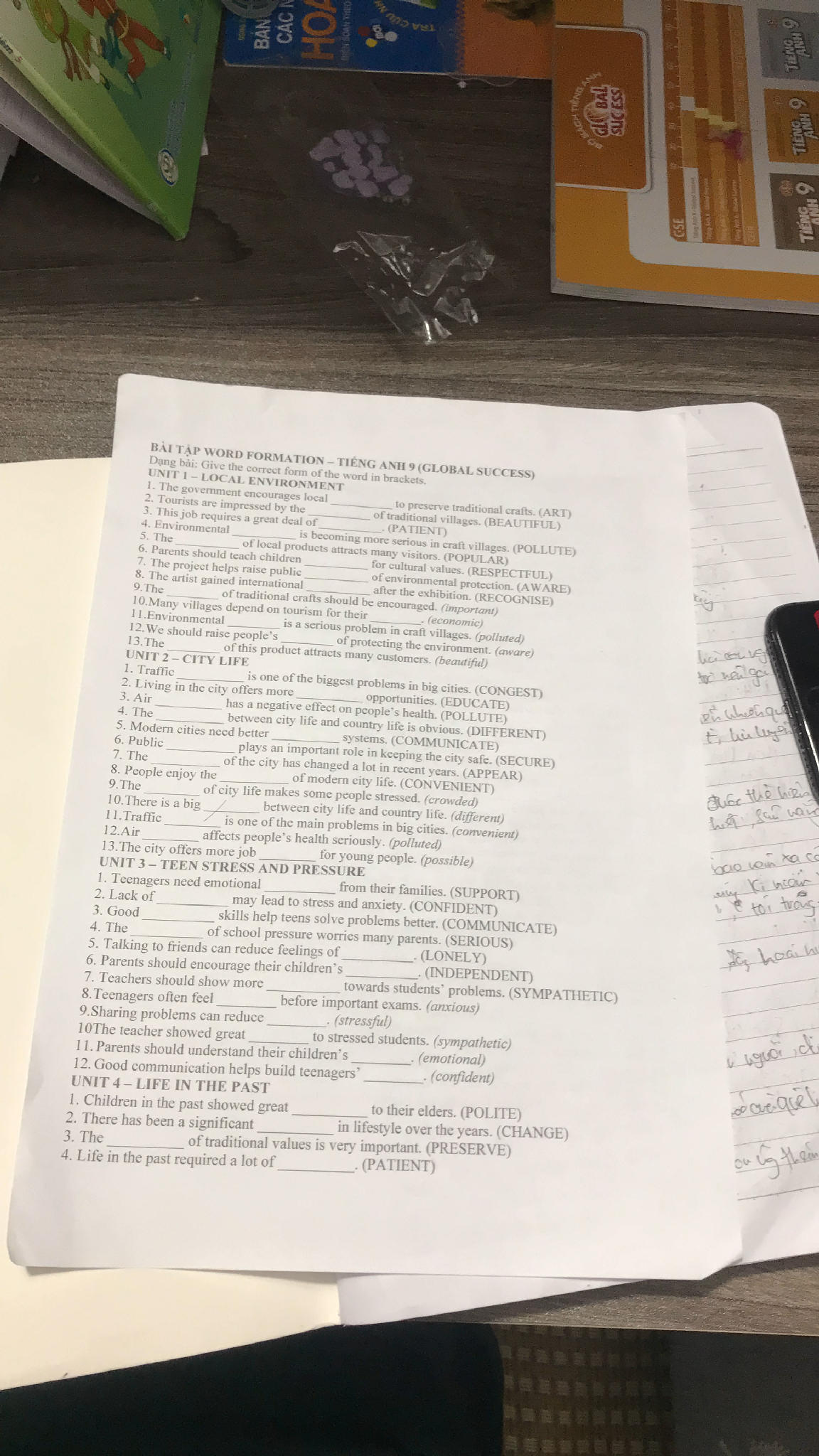 UNIT 4-LIFE IN THE PAST 1. Children in the | StudyX