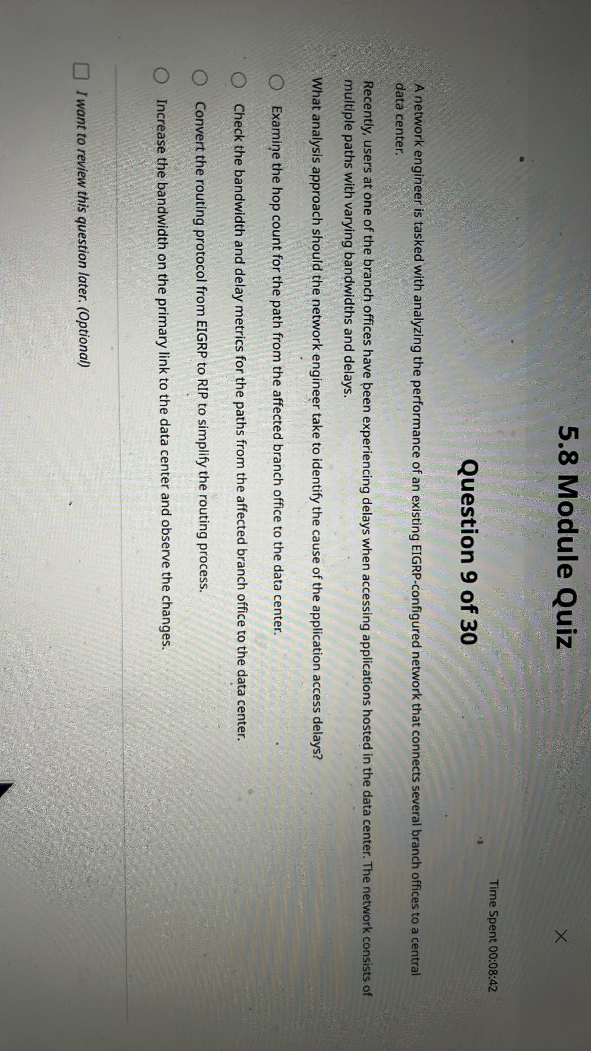 A network engineer is tasked with analyzing | StudyX