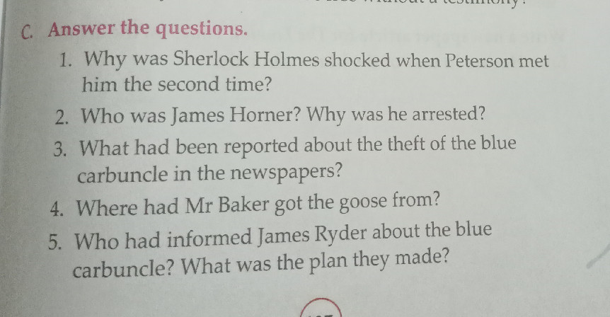 1. Why was Sherlock Holmes shocked when | StudyX