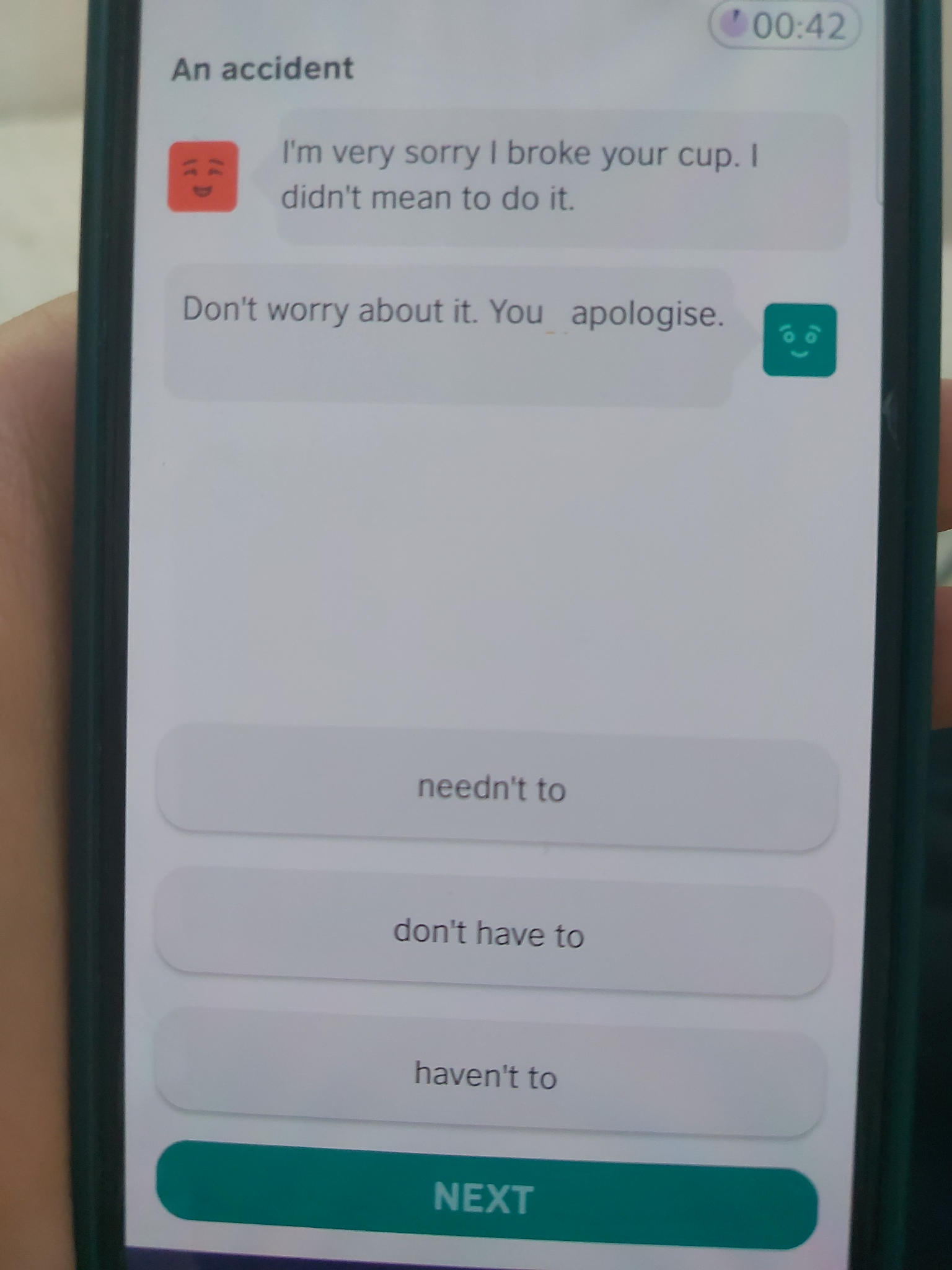 An accident A: I'm very sorry I broke your | StudyX