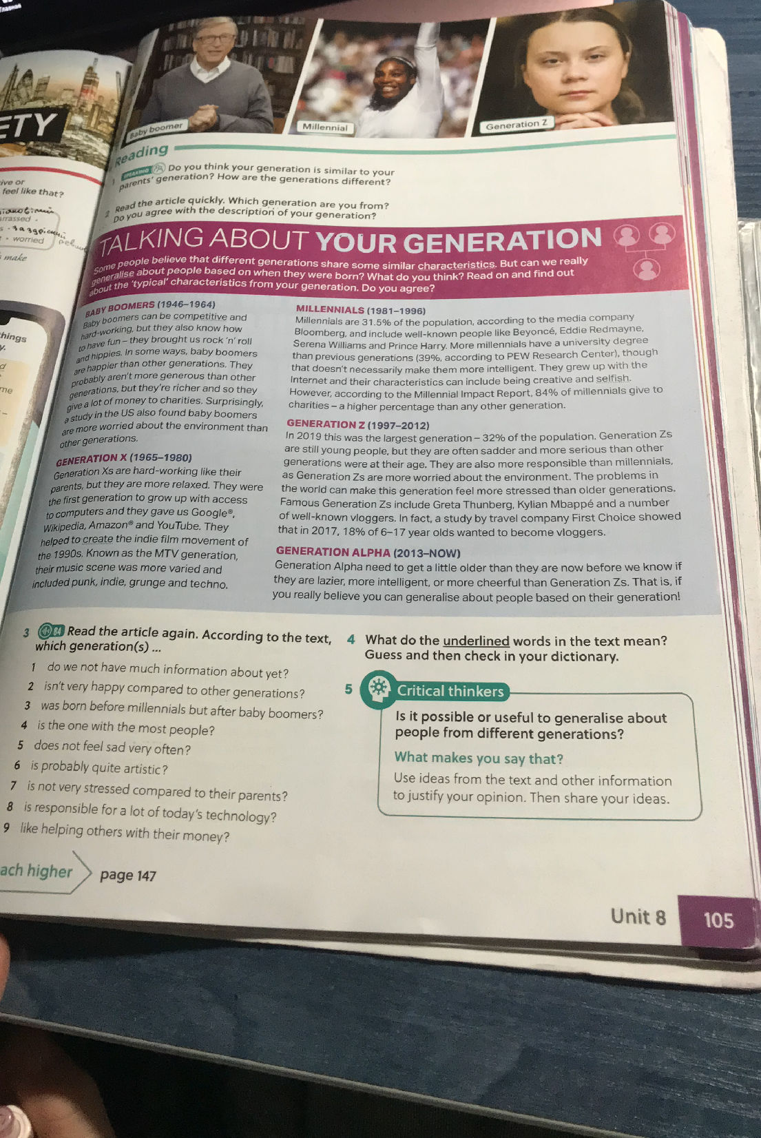 SPEAKING Do you think your generation is | StudyX