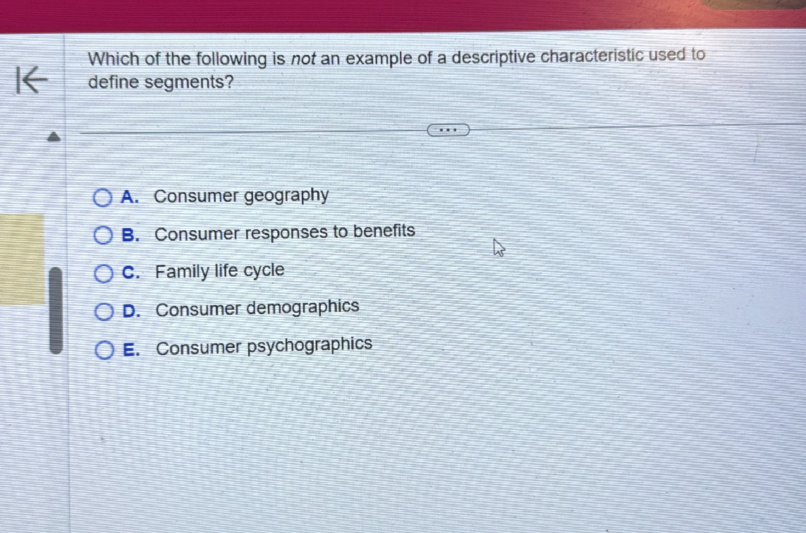Which of the following is **not** an example | StudyX