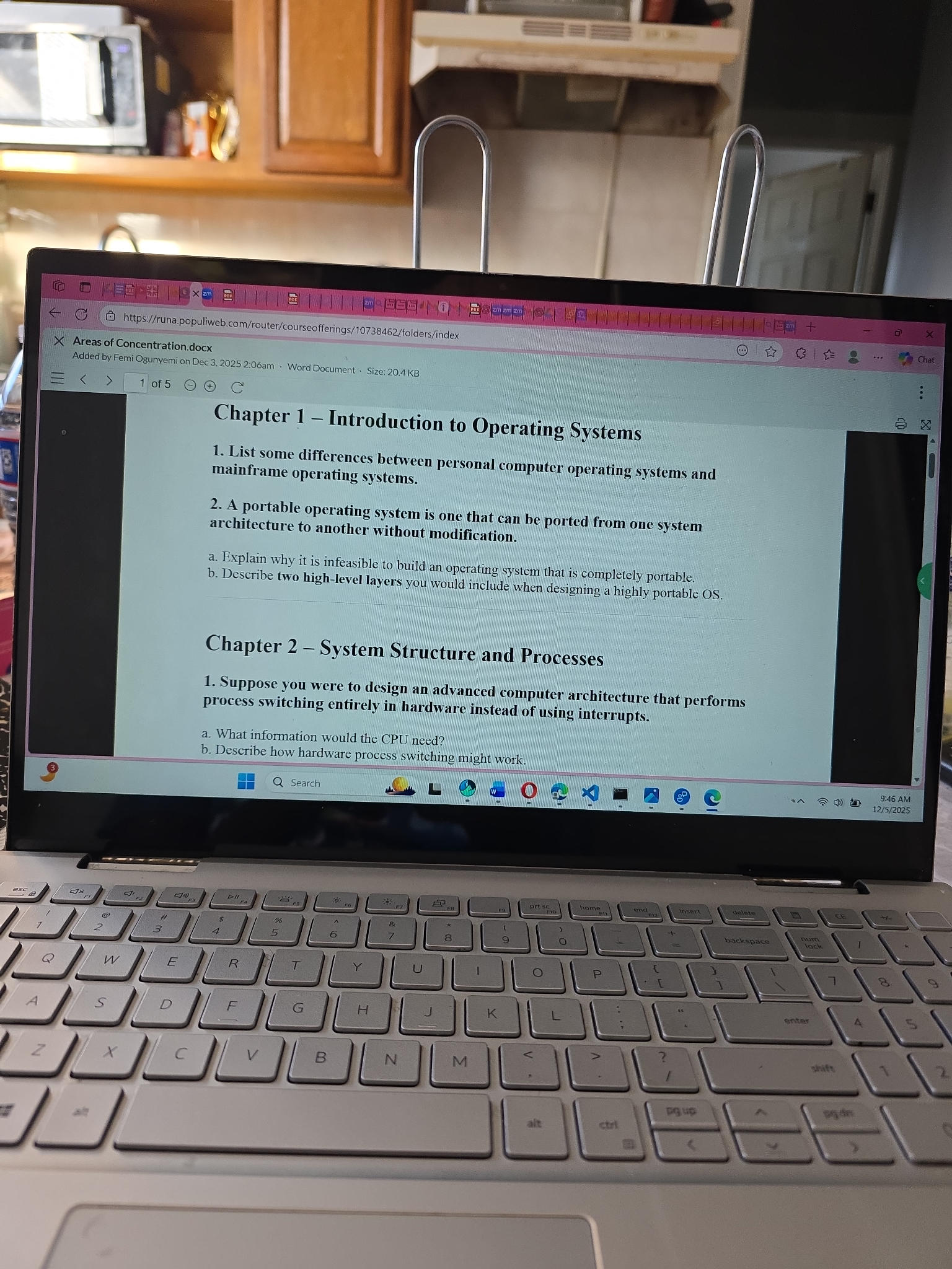 2. A portable operating system is one that | StudyX