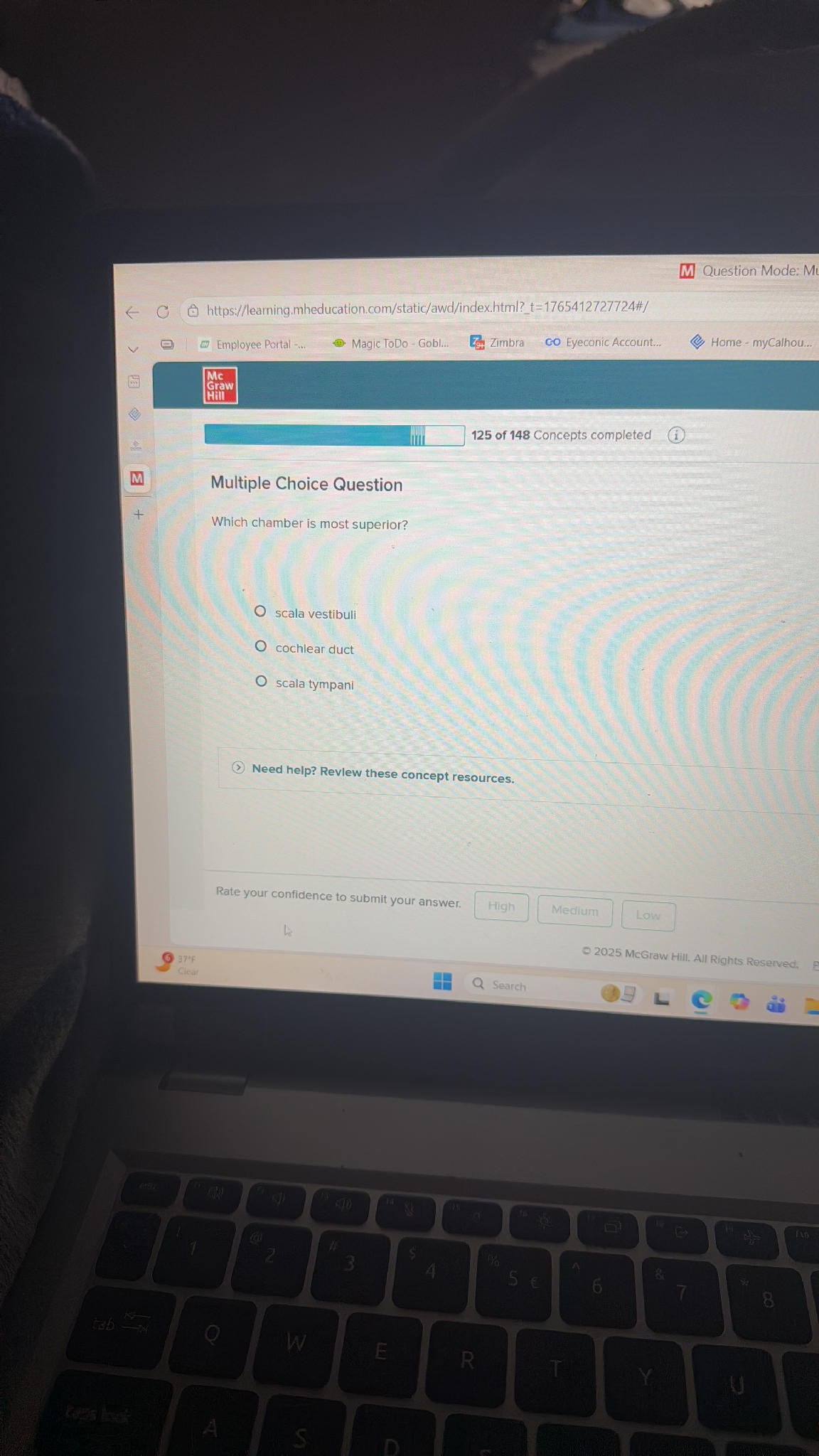 Multiple Choice Question Which chamber is | StudyX