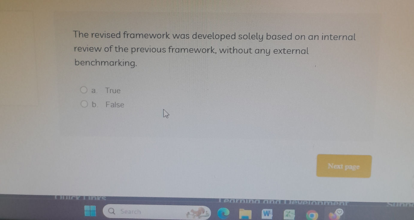 The revised framework was developed solely | StudyX