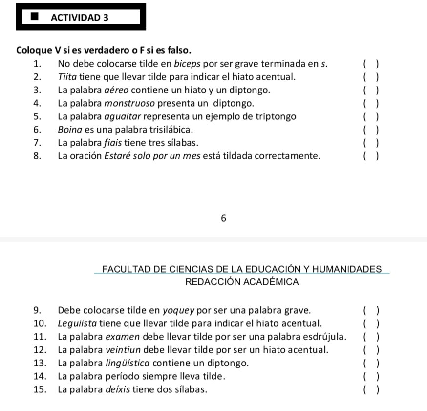 FACULTAD DE CIENCIAS DE LA EDUCACIÓN Y | StudyX