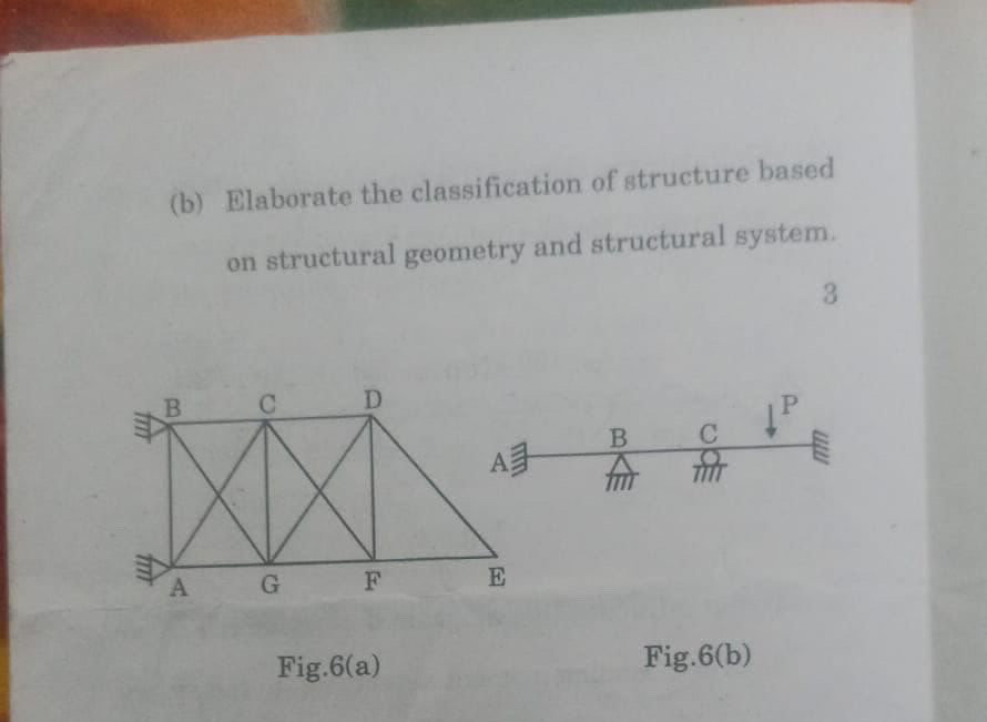 (b) Elaborate the classification of | StudyX