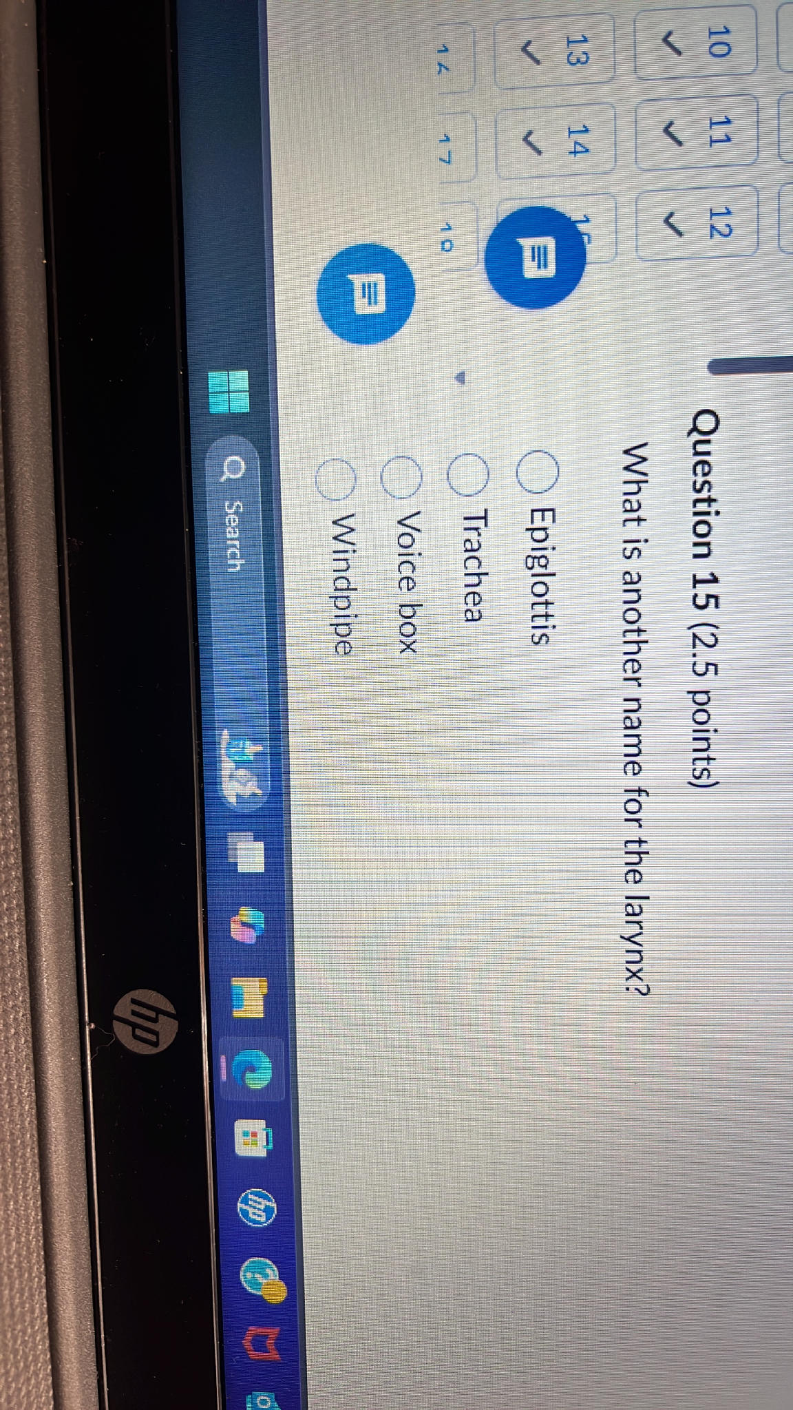 Question 15 (2.5 points) What is another | StudyX