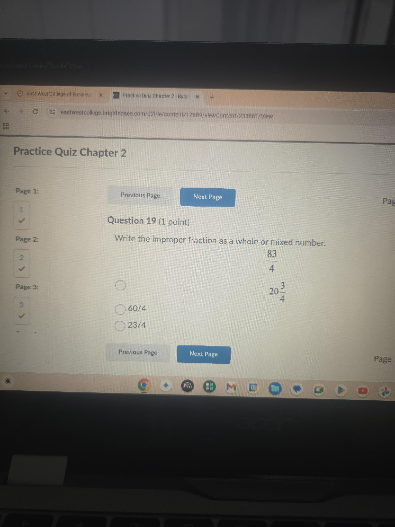 Write the improper fraction as a whole or | StudyX