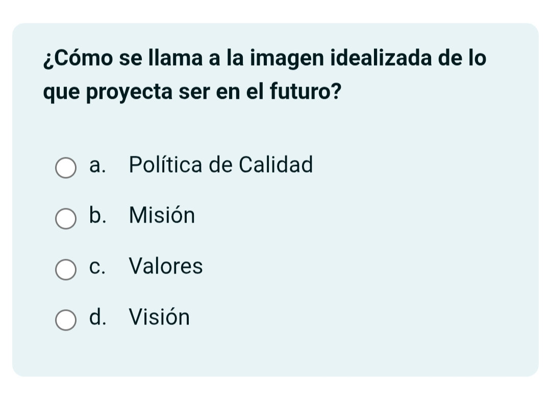 ¿Cómo se llama a la imagen idealizada de lo