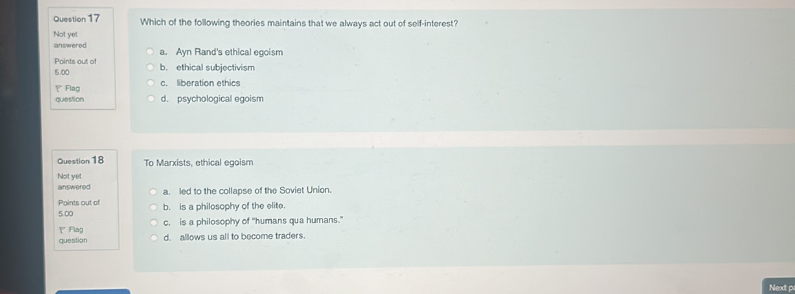 Which of the following theories maintains | StudyX