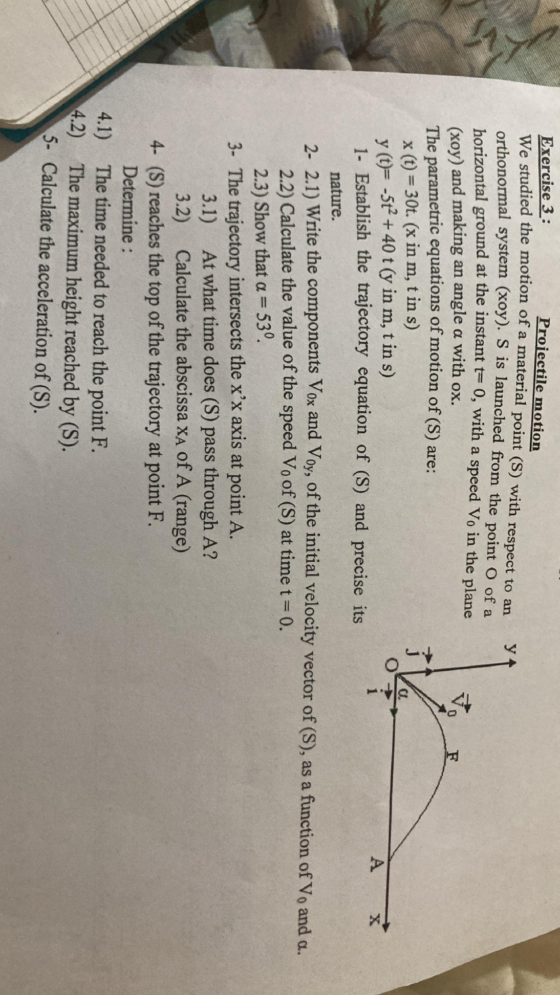 We studied the motion of a material point | StudyX