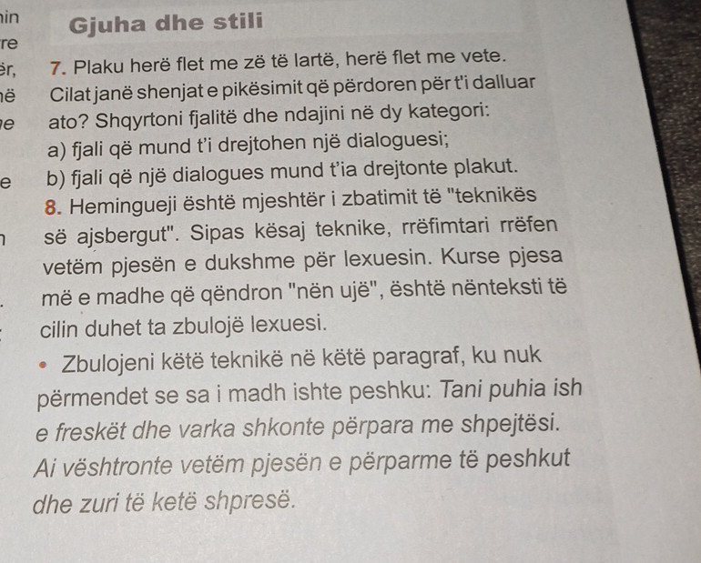 7. Plaku herë flet me zë të lartë, herë flet | StudyX