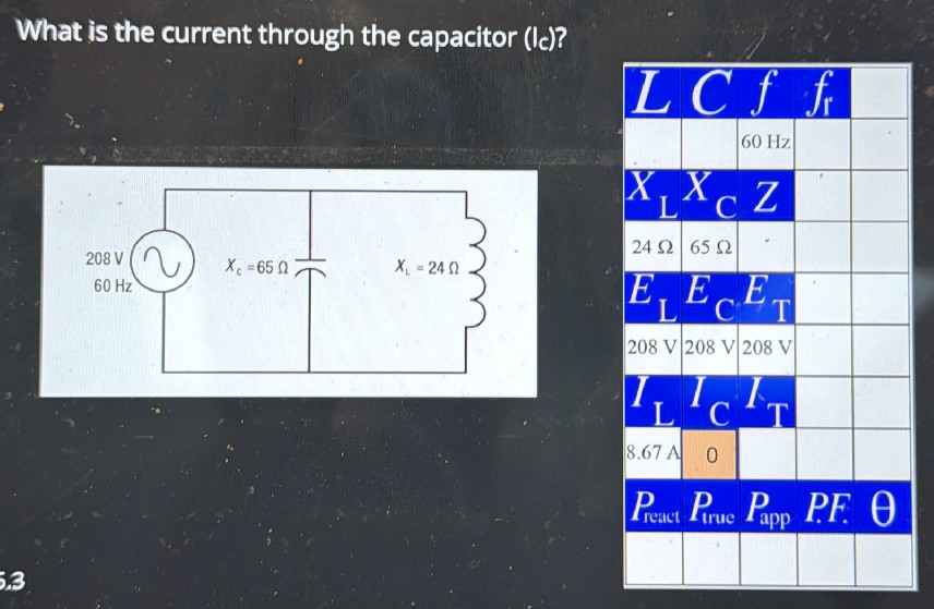 What is the current through the capacitor | StudyX