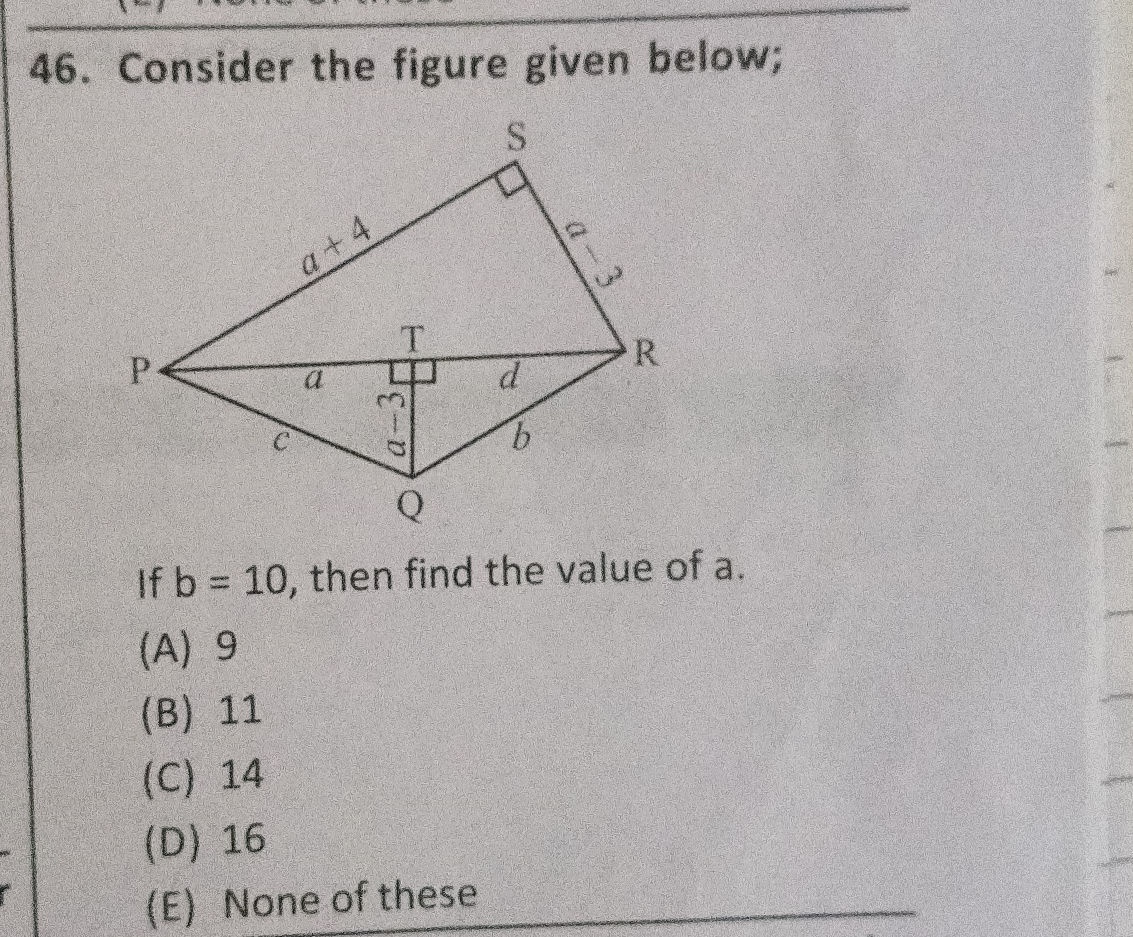 Consider the figure given below; ``` S | StudyX