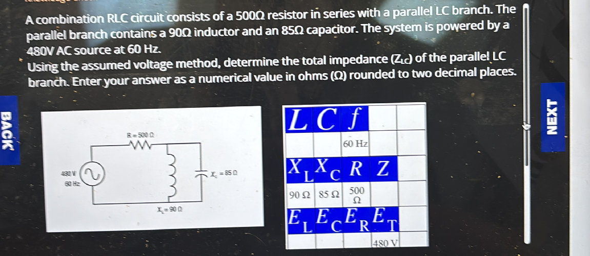 A combination RLC circuit consists of a $500 | StudyX