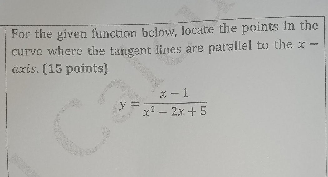 For the given function below, locate the | StudyX