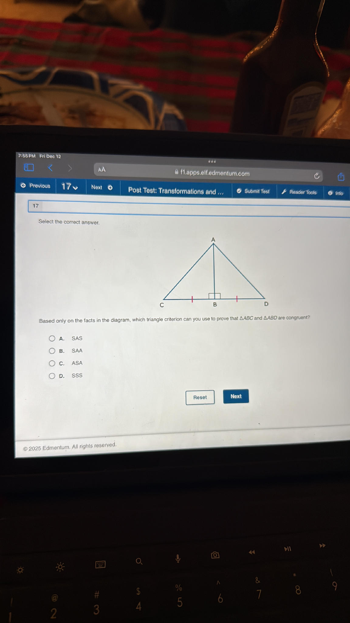 Select the correct answer. [Diagram showing | StudyX
