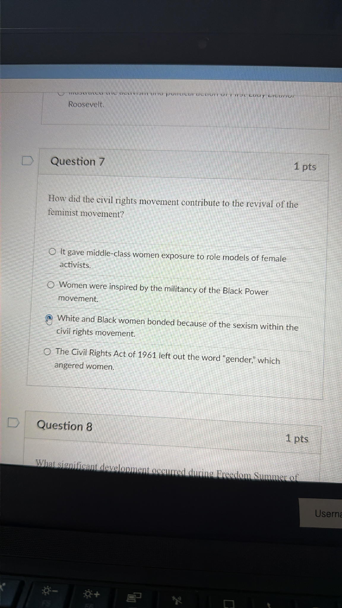 How did the civil rights movement contribute | StudyX