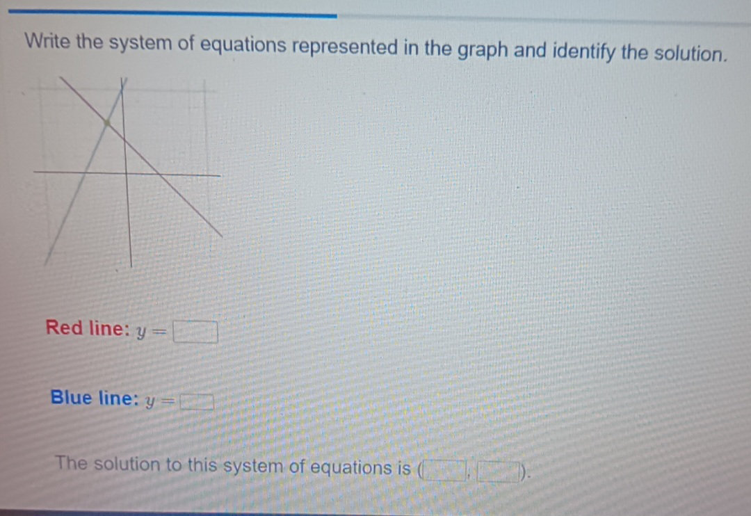 Write the system of equations represented in | StudyX