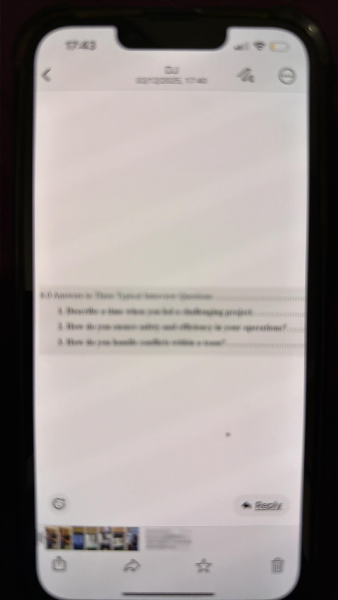 6.0 Answer to Three Typical Interview | StudyX