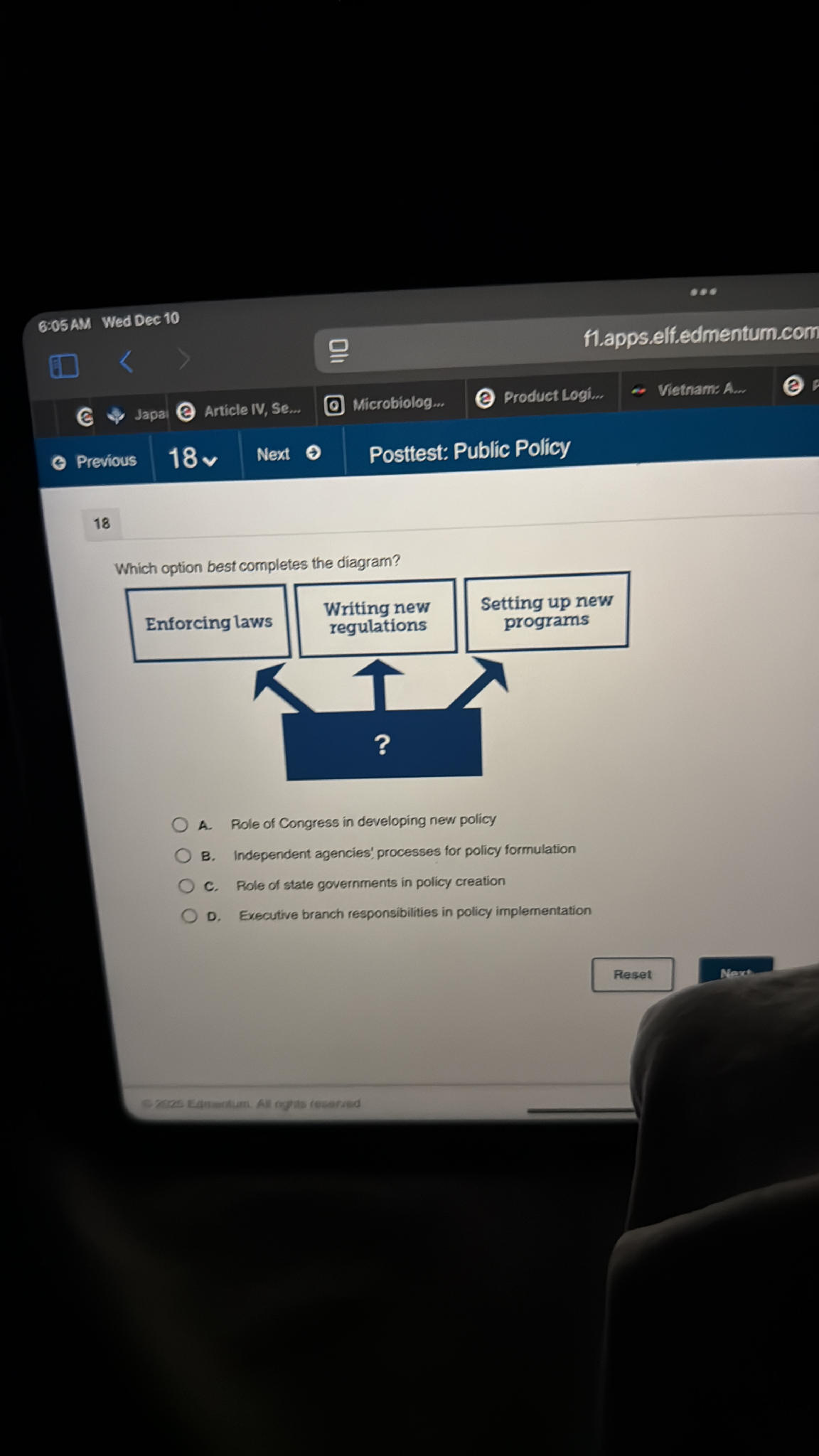 Which option best completes the diagram? | | StudyX