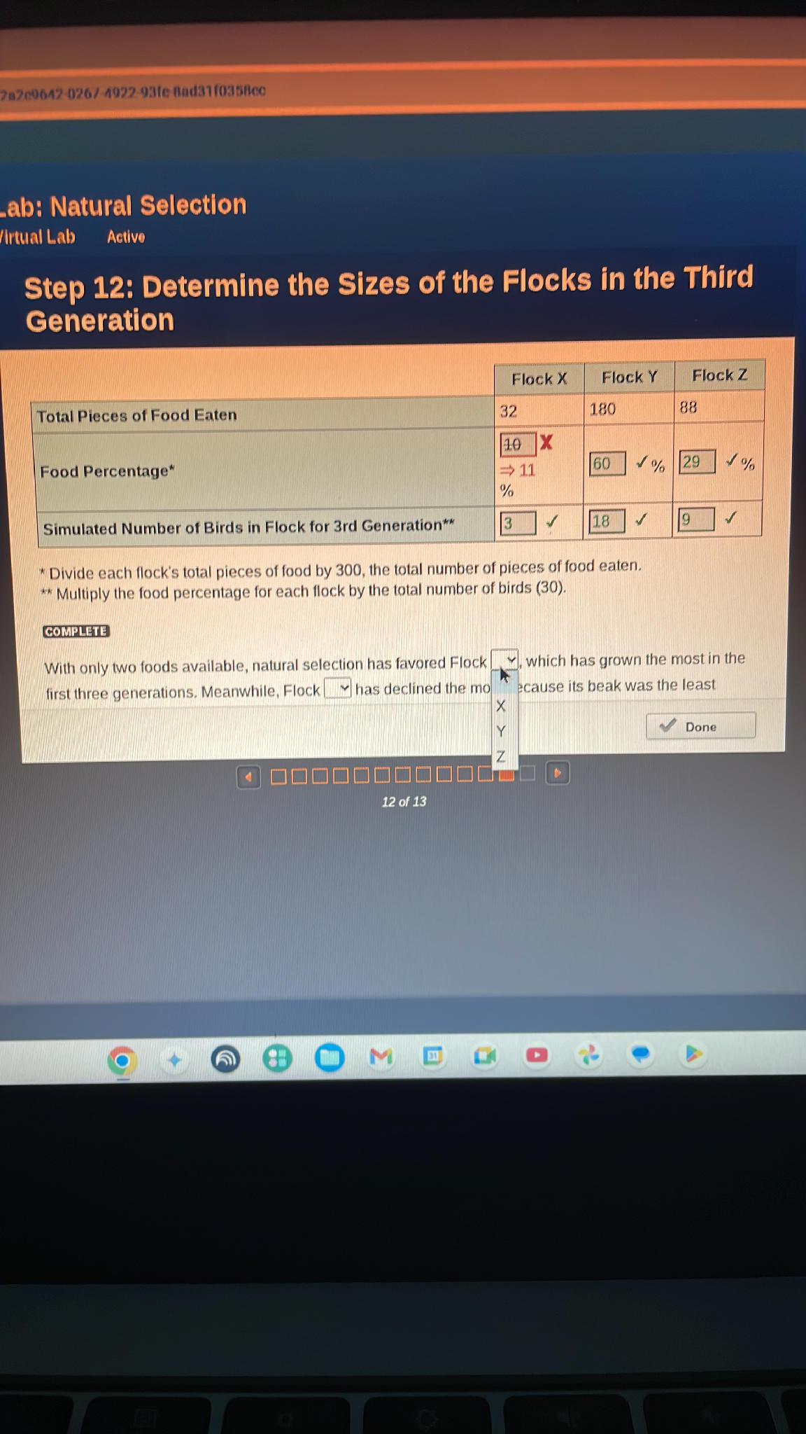 Lab: Natural Selection **Virtual Lab | StudyX