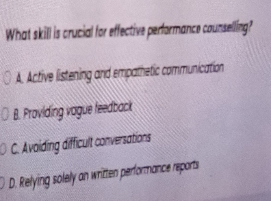 What skill is crucial for effective | StudyX