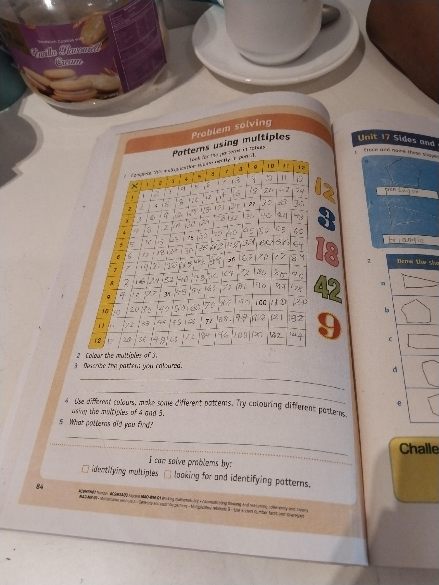 Problem solving Patterns using multiples | StudyX