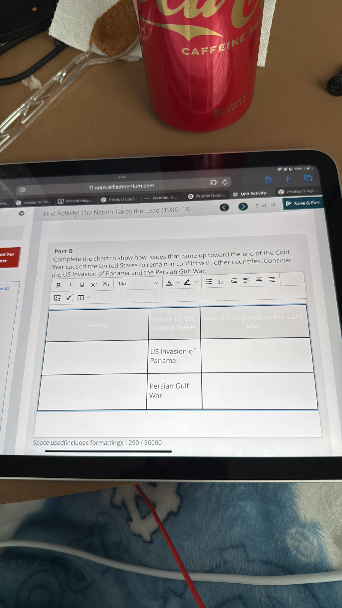 Part B Complete the chart to show how | StudyX
