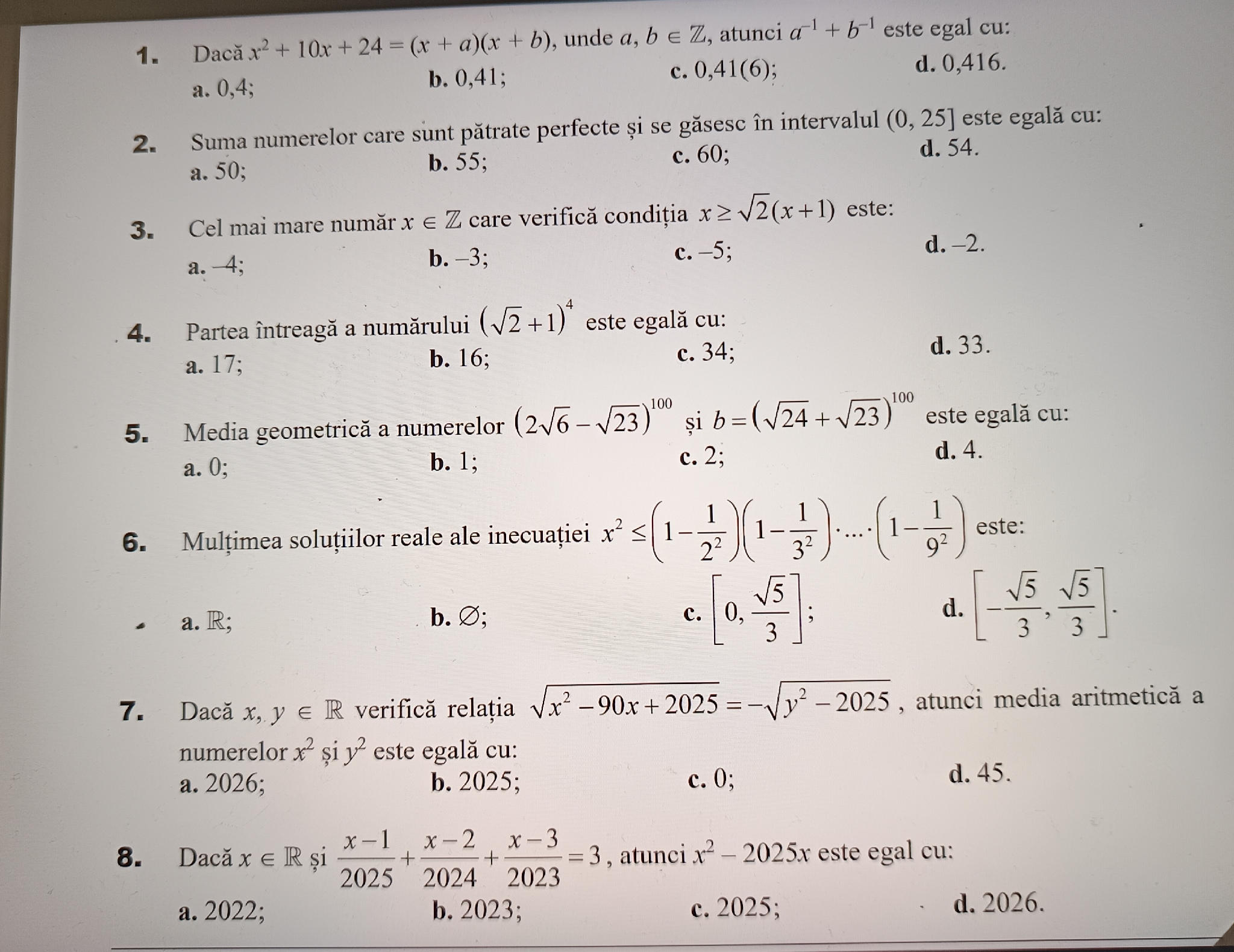 Dacă $x {R}$ și $ {x-1}{2025} + | StudyX
