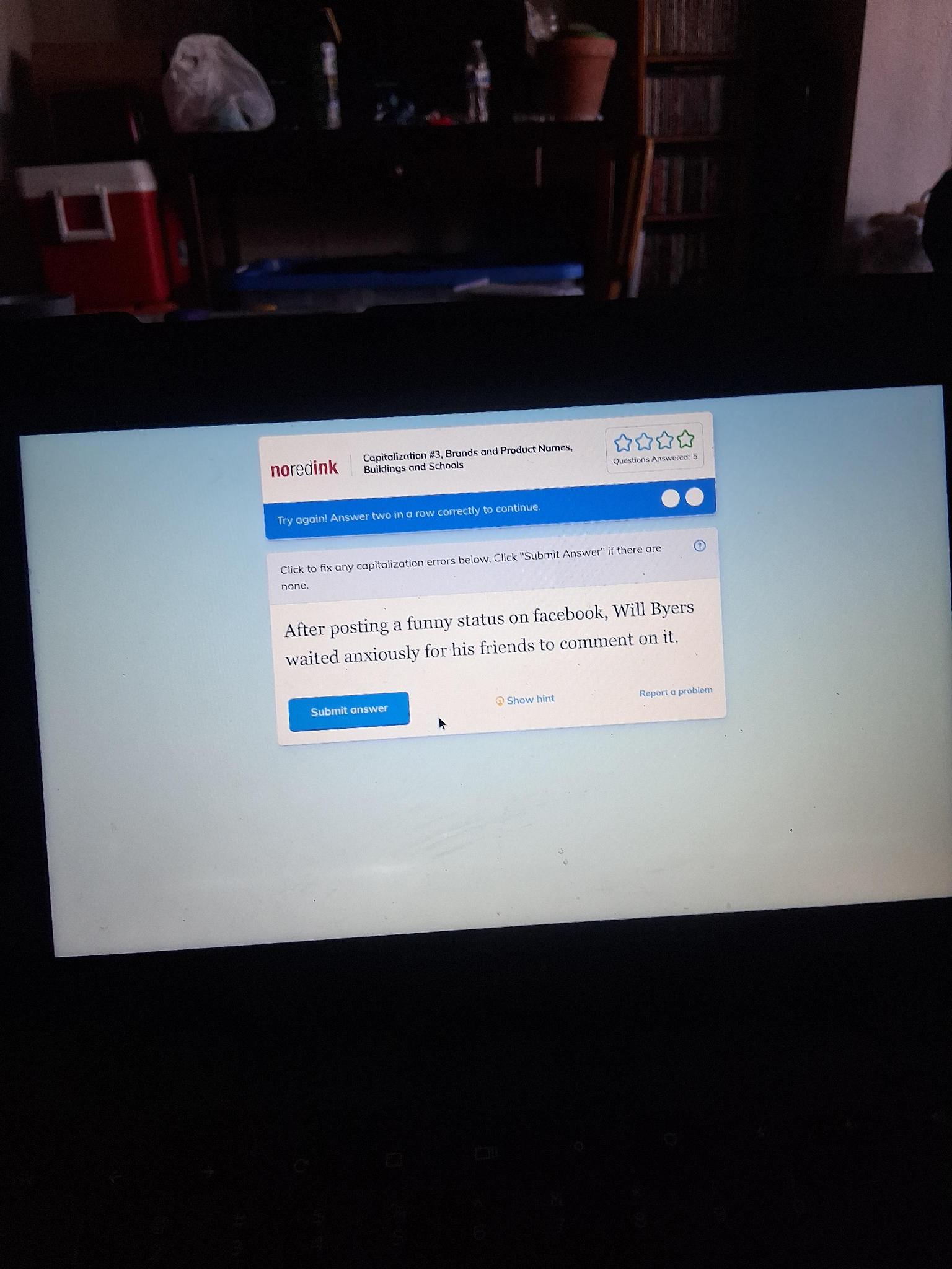 Click to fix any capitalization errors | StudyX