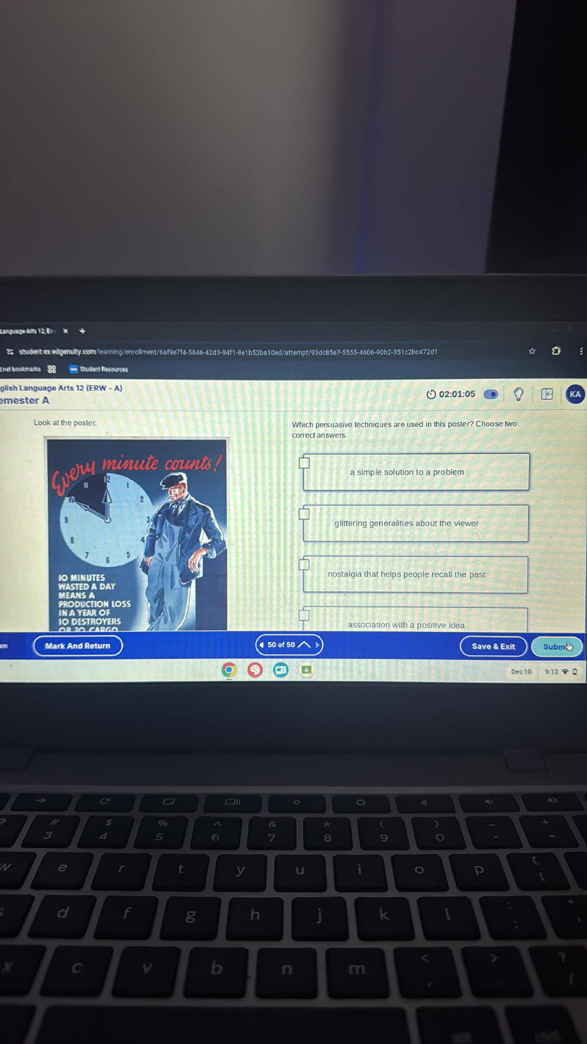 Look at the poster. [Image of a poster with | StudyX