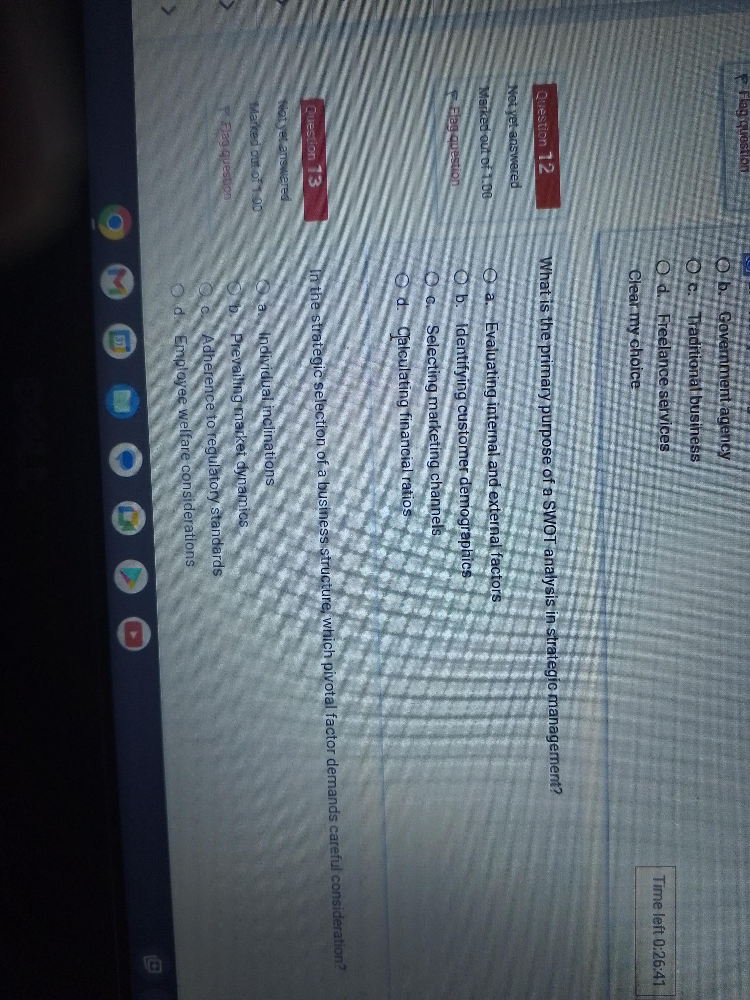 What is the primary purpose of a SWOT | StudyX