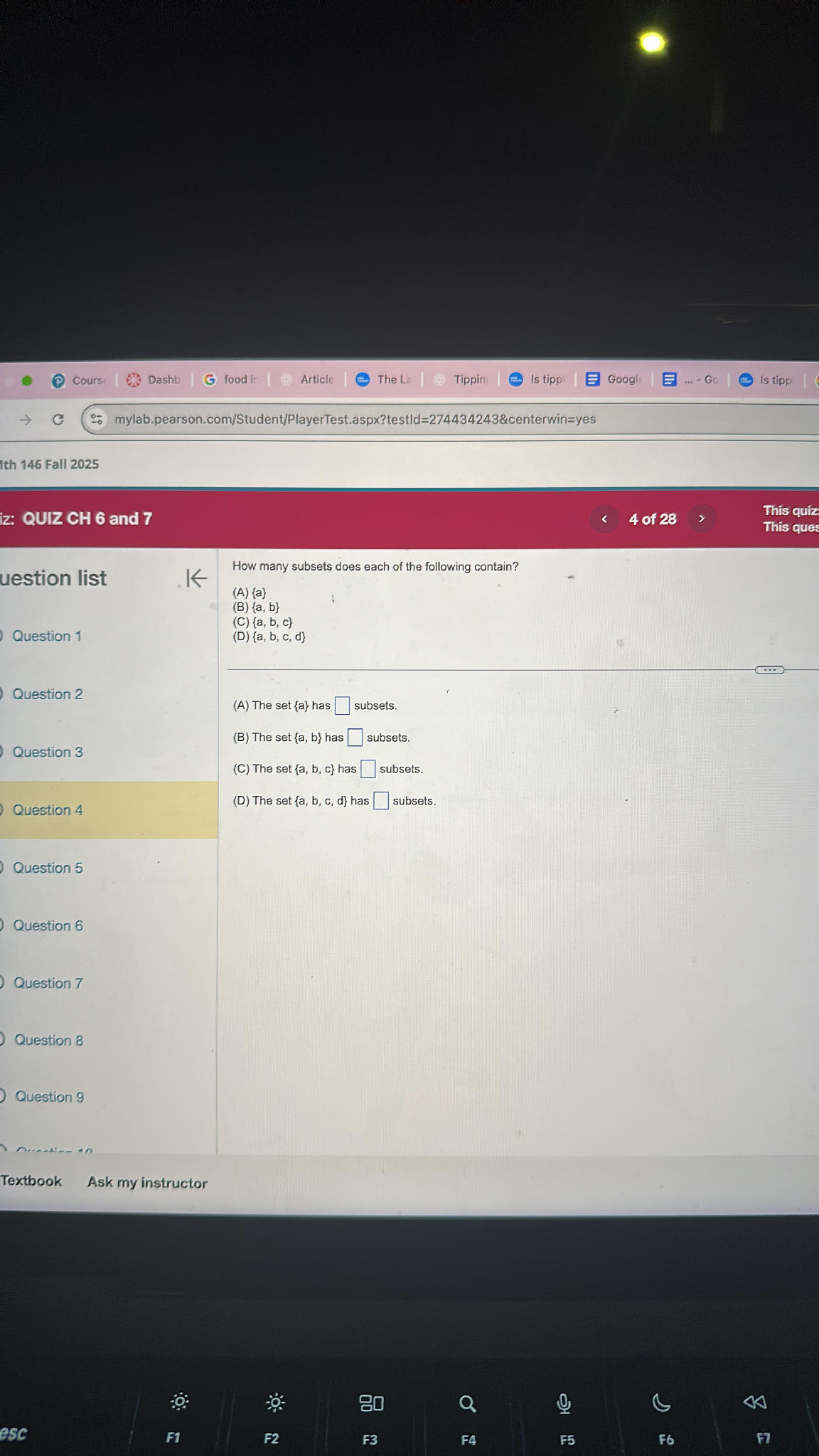 How many subsets does each of the following | StudyX
