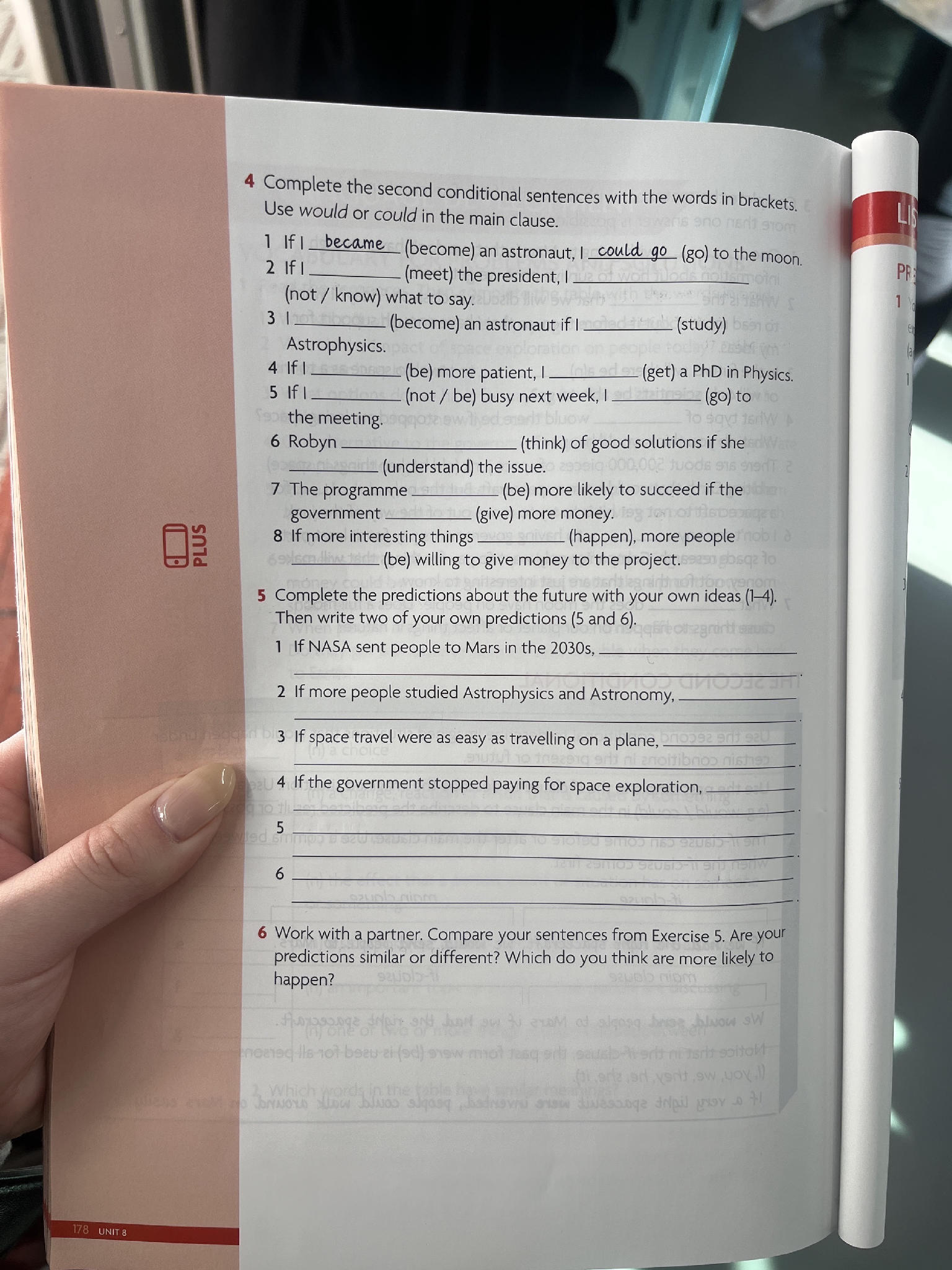 Complete the second conditional sentences | StudyX