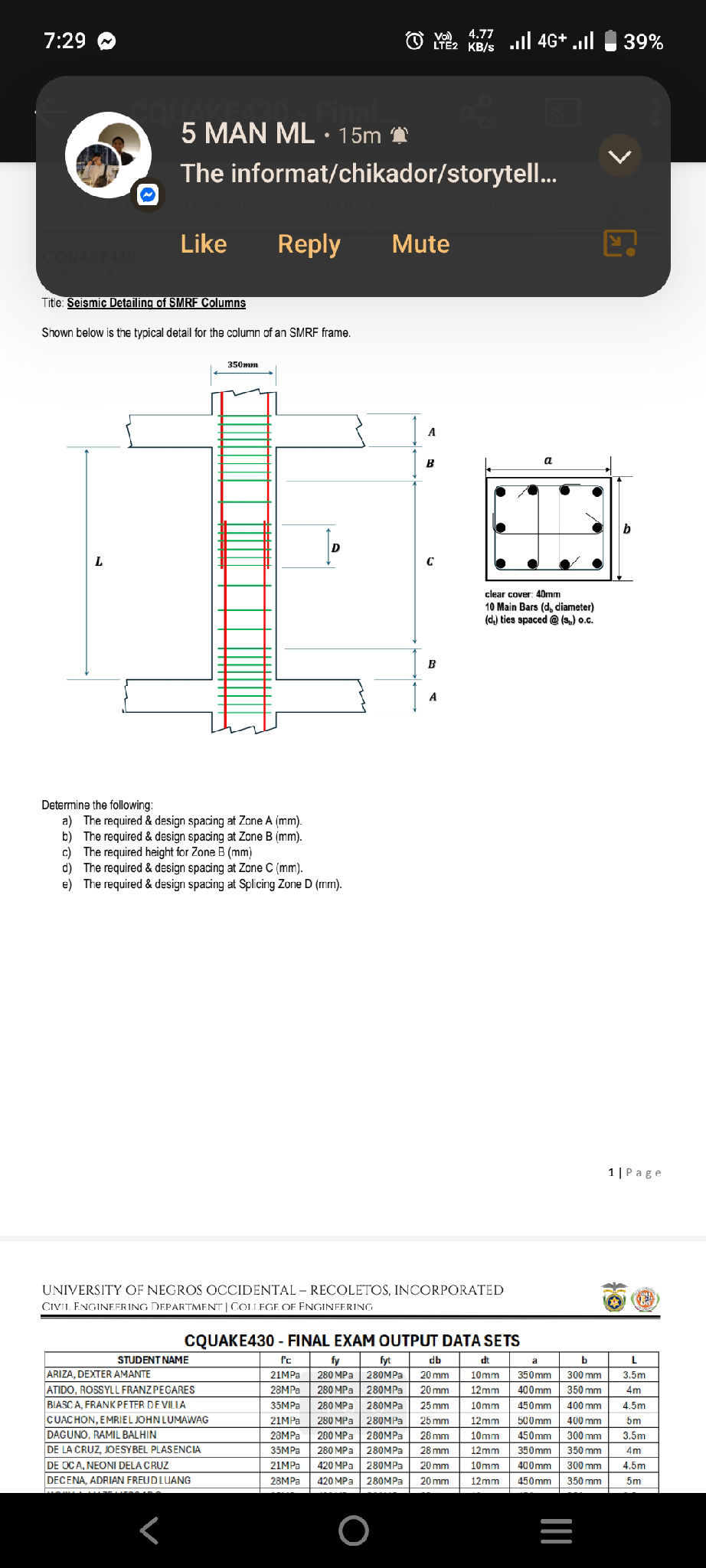 Shown below is the typical detail for the | StudyX
