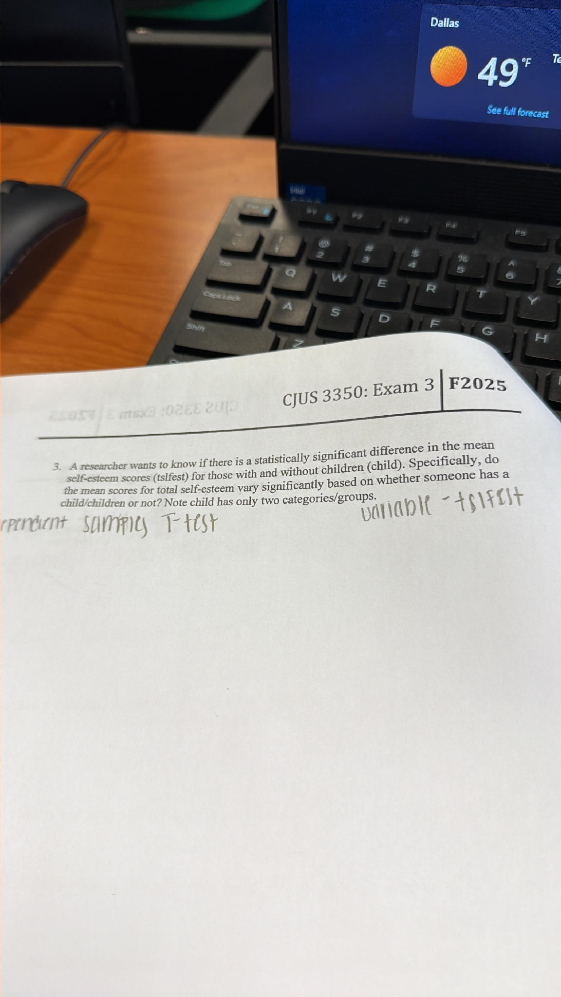 3. A researcher wants to know if there is a | StudyX