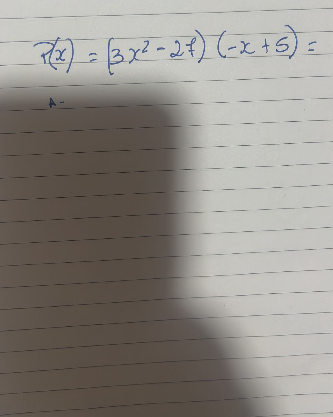 Polynomial Equation P(x) Expansion | StudyX