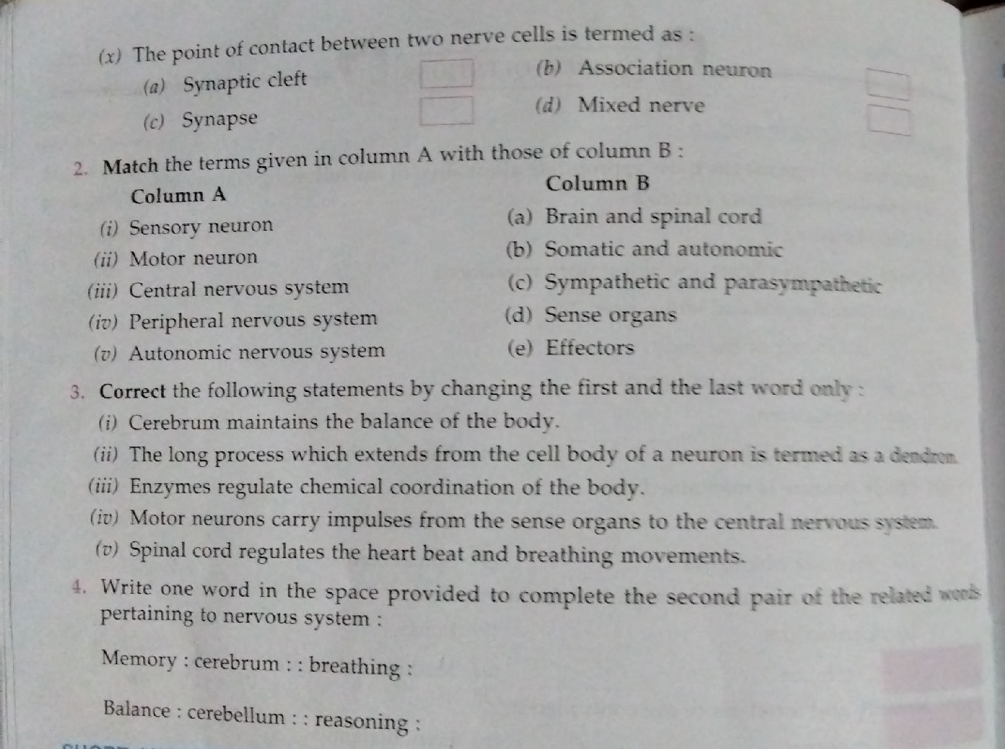 Correct the following statements by changing | StudyX