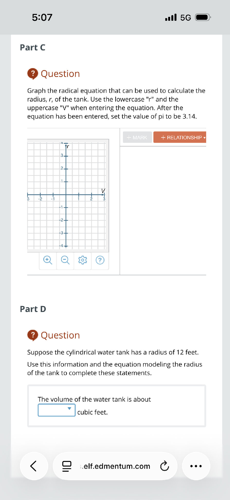 Part C Graph the radical equation that can | StudyX