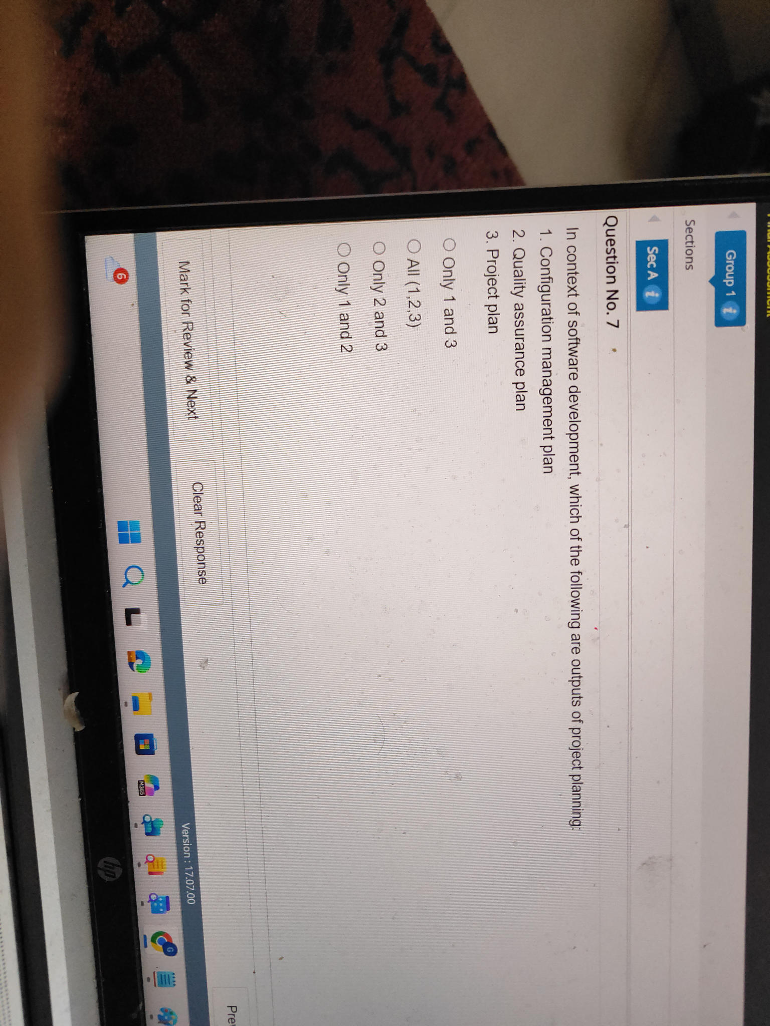 Question No. 7 In context of software | StudyX