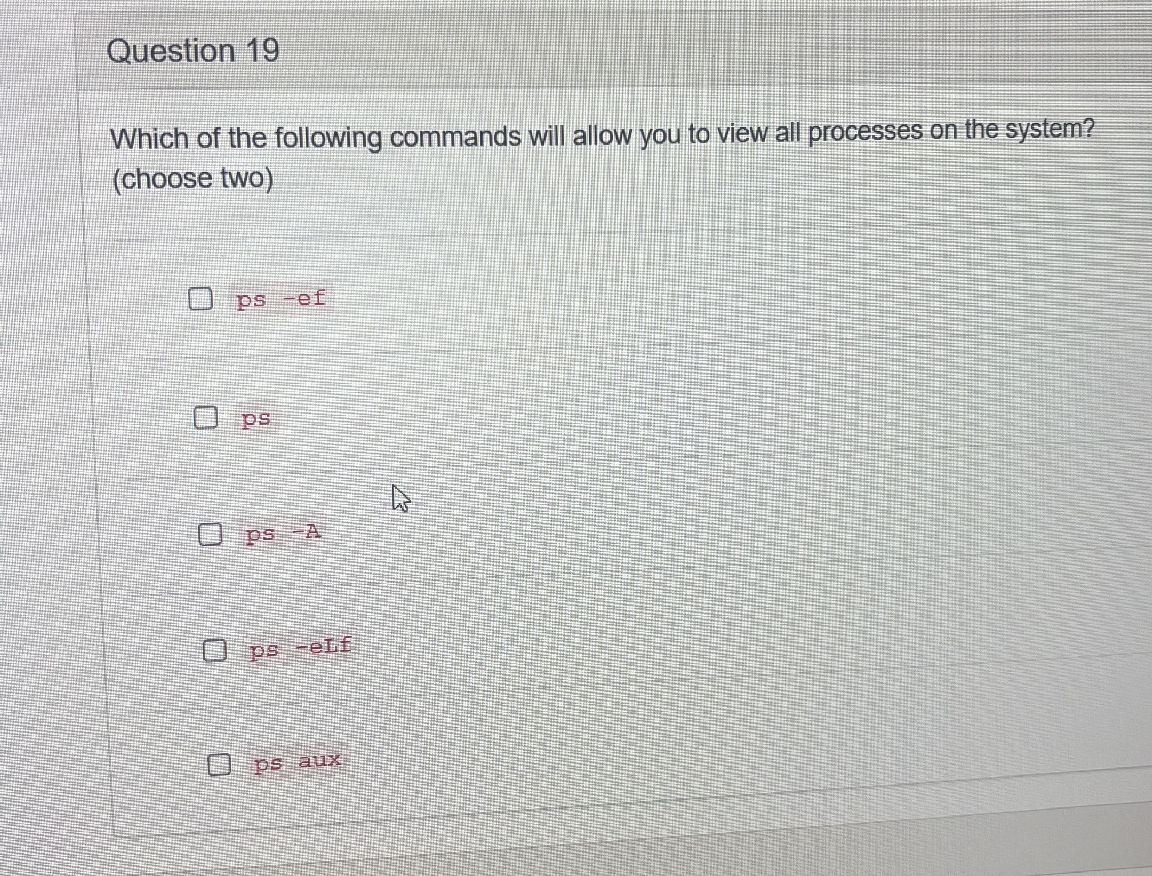 Which of the following commands will allow | StudyX