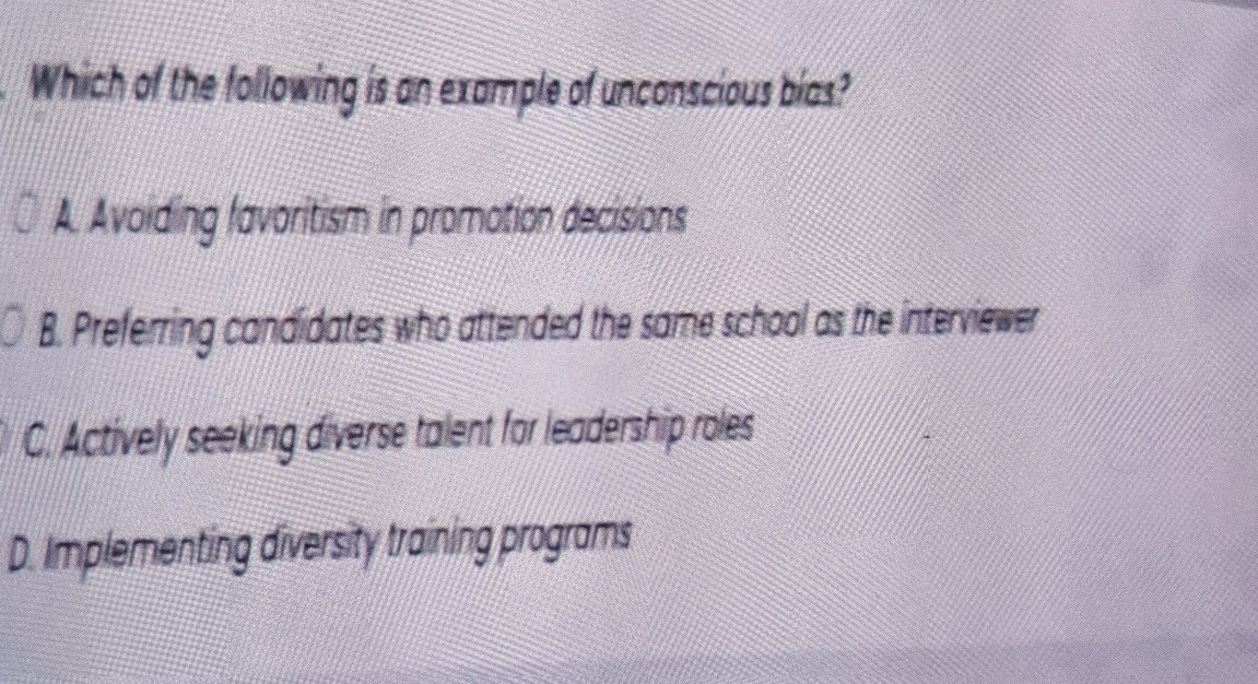 Which of the following is an example of | StudyX