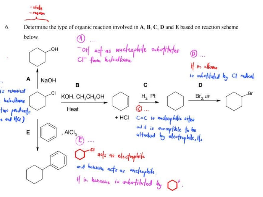 Determine the type of organic reaction | StudyX