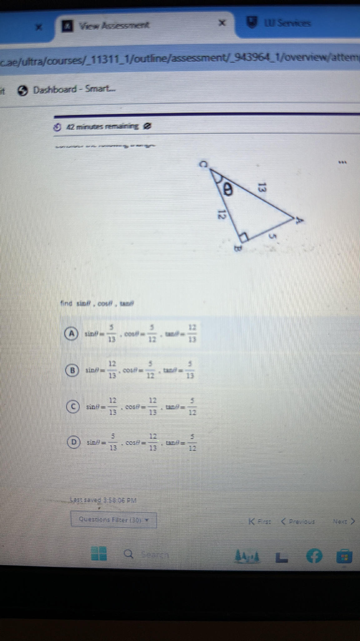 Given the right triangle $ ABC$ with the | StudyX