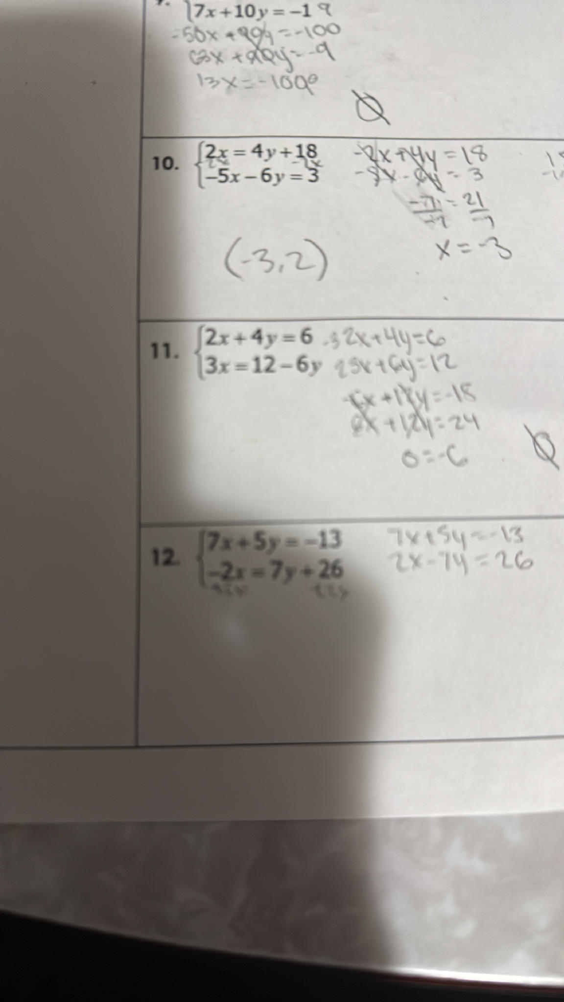 Solve the system of equations: $$\ 7x + 5y = | StudyX