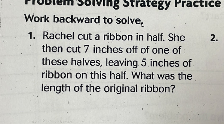 Problem Solving Strategy Practice Work | StudyX