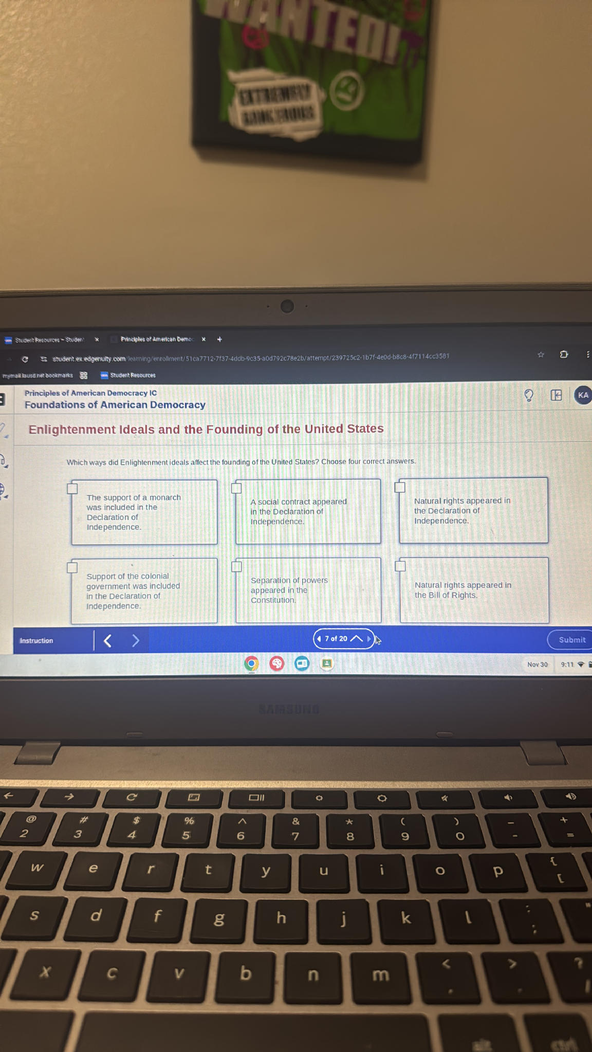 Enlightenment Ideals and the Founding of the | StudyX