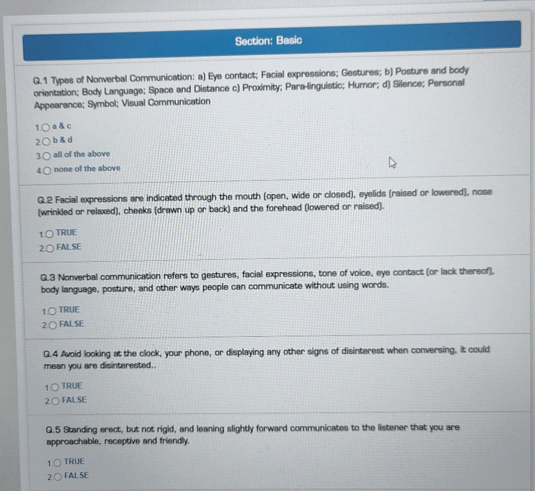 Types of Nonverbal Communication: a) Eye | StudyX